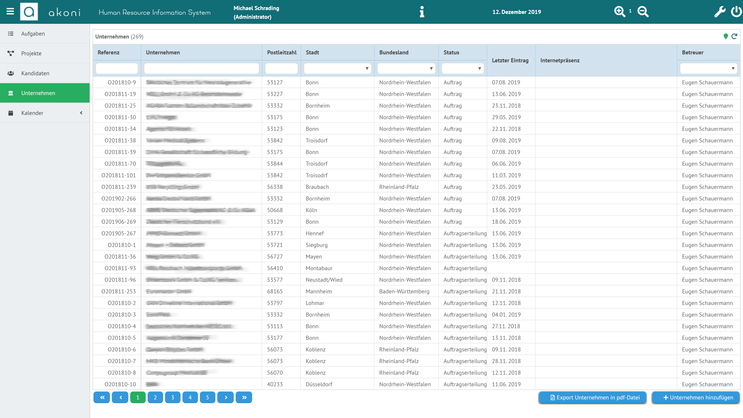 Customer management software for recruiters | Akoni Recruiting Systems UG